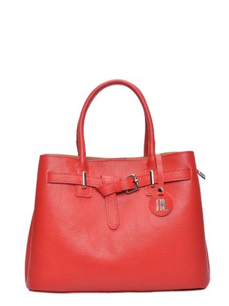 Anna Luchini Rot Rindsledertasche
