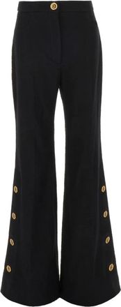 Patou Femme, Pantalons, Noir, Taille: 38 FR Wide Pantalons