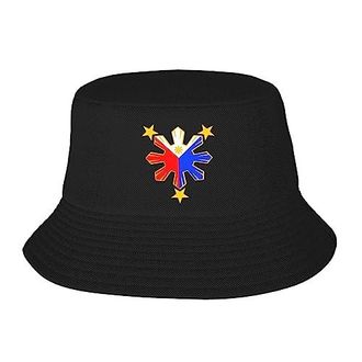 Generic Chapeau De Seau Drapeau Philippin Pinoy &Eacute;toiles Chapeaux De Visi&egrave;re &Eacute;t&eacute; Respirant Bonnet Soleil, pour De P&ecirc;che, Le Camping, Chasse, 56-58cm