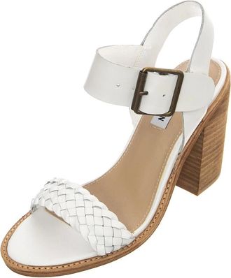 Steve Madden Femme, Chaussures, Blanc, Taille: 35 1/2 EU Sandales &agrave; Talons Hauts