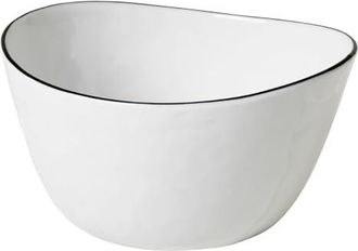Broste Copenhagen 14533200 SALT Sch&uuml;ssel, Porzellan, Wei&szlig;, 11 x 19,5 x 18 cm
