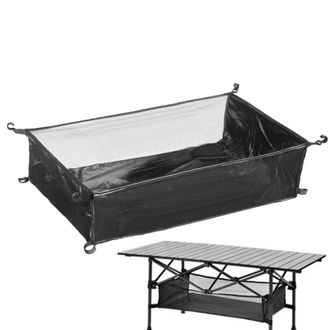 Generic Untertisch Camping Aufbewahrung - Tragbarer H&auml;nge Netz Organizer | Picknicktisch Netztasche | Untertisch Organizer F&uuml;r Camping Reisen, Picknick Tisch 
