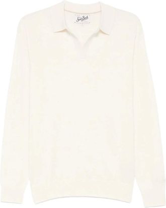 MC2 Saint Barth Homme, Pulls, Blanc, Taille: M V-neck Tricots