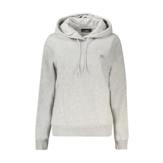 Napapijri Femme, Sweatshirts et sweats &agrave; capuche, Gris, Taille: 40 FR Pull Ras du Cou en Coton