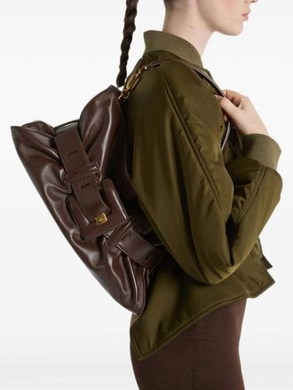 Balmain Anthem Shoulder Bag - Brown