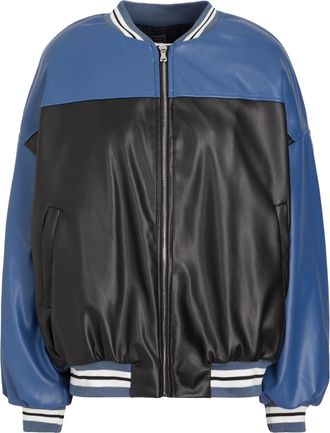 8 by YOOX OVERSIZED COLOR BLOCK BOMBER JACKET