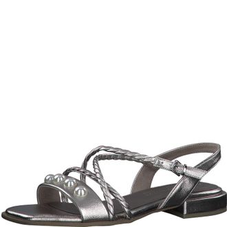 Marco Tozzi Damen Sandale, Blockabsatz, weiches FEEL ME Fußbett, ideal für Business und Freizeit