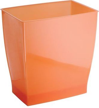 InterDesign iDesign Badezimmer-Mülleimer - ideal für Haupt- und Gäste-WC oder Büro - Orange - hergestellt in den USA