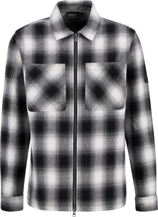 Barbour Festes Overshirt Carlisle mit Tartanmuster und Reißverschluss in