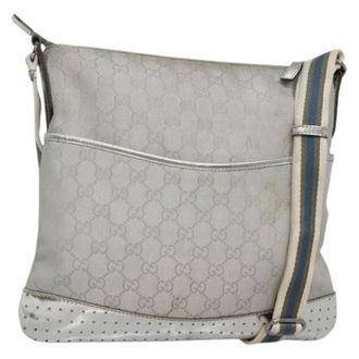 Gucci Pre-owned Toile sacs-gucci - Femme - Pre-owned - Gris - Taille: ONE Size