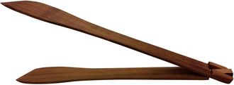 Scanwood Multifunktions-Klappzange aus Kirschholz, Länge 30 cm, Küchenzange, Grillzange, Bratenwender