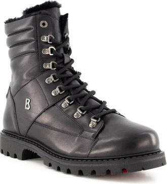 Bogner Herren Schn&uuml;rboots schwarz Glattleder