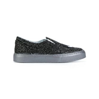 Chiara Ferragni Slip On Lips Stylish Schuhe - - Shoes - Damen - Schwarzk - 35 EU