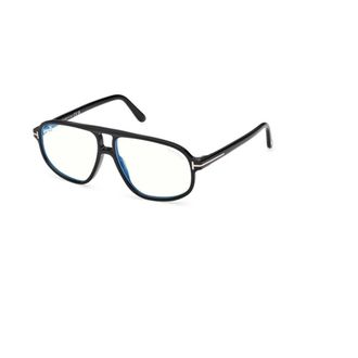 Tom Ford Homme, Accessoires, Noir, Taille: 57 MM Blue Block Navigator Optical