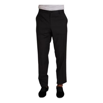 Dolce & Gabbana Graue Wollformale Tuxedo-Hose - - Trousers - Herren - Grau - 4XL