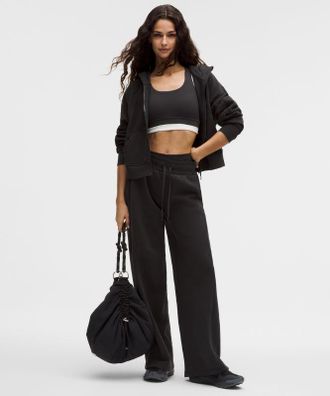 lululemon Scuba Hose mit weitem Bein und mittelhohem Bund Regular f&uuml;r Frauen - Gr&ouml;&szlig;e 2XS in Black
