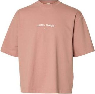 Selected T-shirt col rond en coton