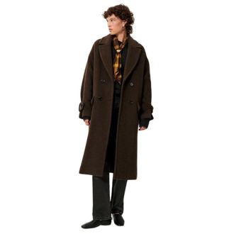 Sessun Femme, Manteaux, Brun, Taille: 40 FR MIA Long Coat