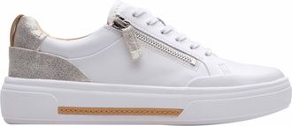 Clarks Premium Damen Hollyhock Zip, Silver Combi Lea, 40 EU