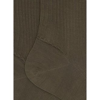 Dor&eacute; Dor&eacute; Chaussettes mi-hautes c&ocirc;tel&eacute;es en coton