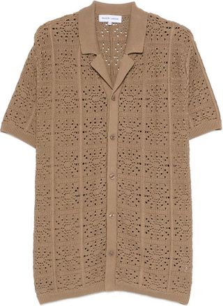 Maison Labiche Beuret Mosaic Openwork Buttoned Shirt