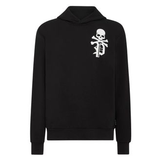 Philipp Plein Homme, Sweatshirts et sweats &agrave; capuche, Noir, Taille: 4XL Hooded SweaT-shirt Gothic Plein