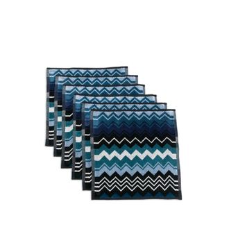 Missoni Home Giacomo Zigzag-pattern Face Towels (set Of Six)