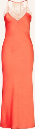 Claudie Pierlot Claudie Pierlot Satinkleid Mit Spitze orange