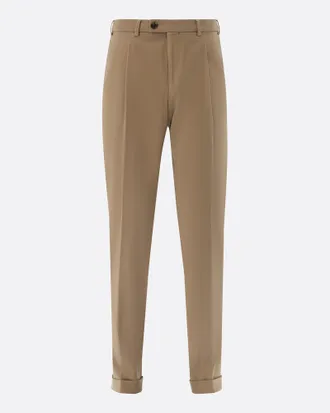 van Laack Chino mit Kaschmir und Bundfalten