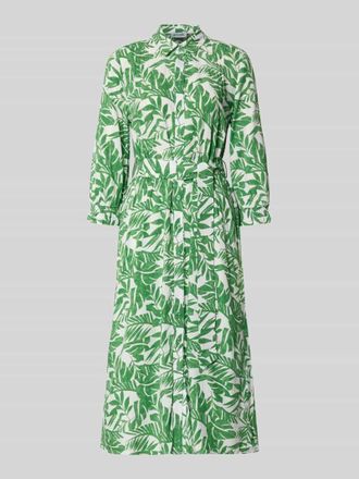 More & More Midikleid aus reiner Viskose mit Umlegekragen