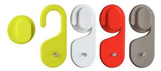 WENKO Shampoo-Fix Sortiert - Shampoo-Flaschen-Halter, Polypropylen, 3.5 x 8 x 1.4 cm, Sortiert