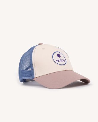 Faguo Casquette &eacute;cru & violet polyester (recycl&eacute;) - TRUCKER CAP