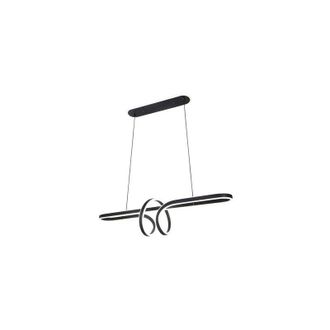 Fabrilamp Nantes h&auml;ngeleuchte schwarz 122w 3000-4000-6000k regx100 x25cm 9760lm mit fernbedienung und dimmer