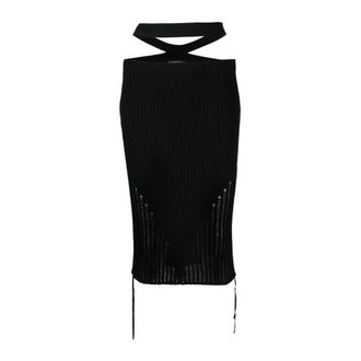 ADĀMO Andrea Adamo Femme, Jupes, Noir, Taille: 40 FR Midi Skirts