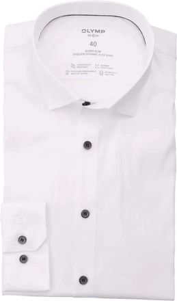 Olymp Langarmhemd mit Haifischkragen - - Shirts - Herren - Wei&szlig; - 2XL