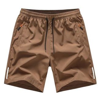 Generic Short de sport pour homme - Poches - Poches - Chino blanc intelligent - Coupe ajust&eacute;e - Pantalon cargo intelligent - L&eacute;ger - Pour le travail et la mar