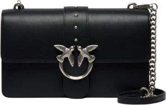 Pinko Pinko, Femme, Sacs, Noir, Taille: ONE Size Love Bag One Medium Handbag