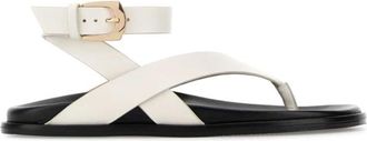 Stuart Weitzman Femme, Chaussures, Beige, Taille: 38 EU Marykate Thong Sandal