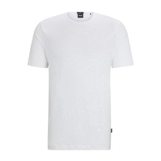 HUGO BOSS Camiseta MC Tiburt Punto - - Tops - Herren - Wei&szlig; - 3XS