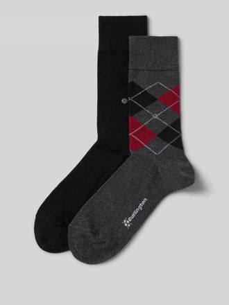 Burlington Socken mit Label-Detail im 2er-Pack
