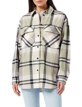 Dr. Denim Dr Denim Damen Mona Shirt Hemd, Salbei kariert, M