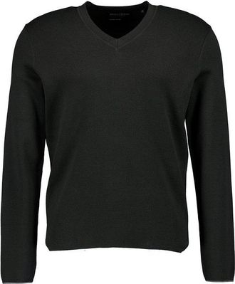 Marc O'Polo Herren Pullover grün Baumwolle unifarben