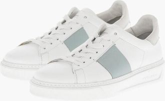 Woolrich Leather Low-Top Sneakers With Contrasting Detail size 39