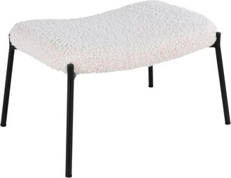 M&S Collection M&s - Repose-pieds 61x41x36 cm en tissu effet peau dagneau - colarez