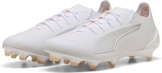 Puma Ultra 5 Ultimate Fu&szlig;ballschuhe mit festem Boden f&uuml;r Herren (Wei&szlig;)