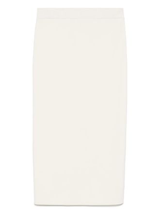 Max Mara jupe Losanna à coupe mi-longue - Blanc