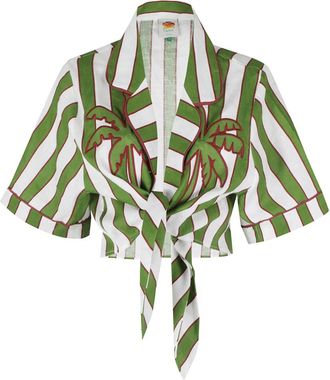 Farm Rio Farm Rio, Femme, Blouses et Chemises, Vert, Taille: 40 FR Blouse