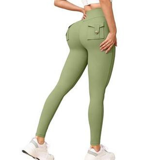 Generic Legging Anti Cellulite Femme Mode D&eacute;contract&eacute; Minceur Taille Haute Lissant Fessier Pantalon de Sport Femme Unicolore S&eacute;chage Rapide Yoga Base Fitness 