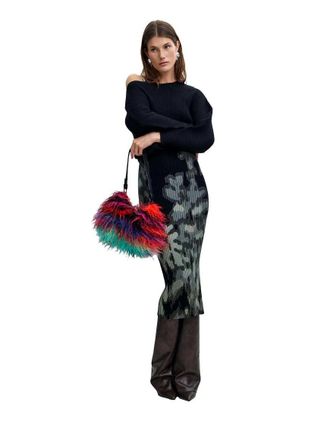 Desigual robe 2-en-1 m.c. lacroix noire