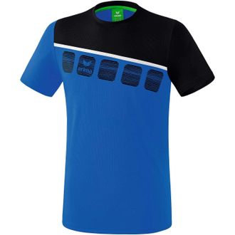 Erima Kinder 5-C T-Shirt, new royal/schwarz/wei&szlig;, 152